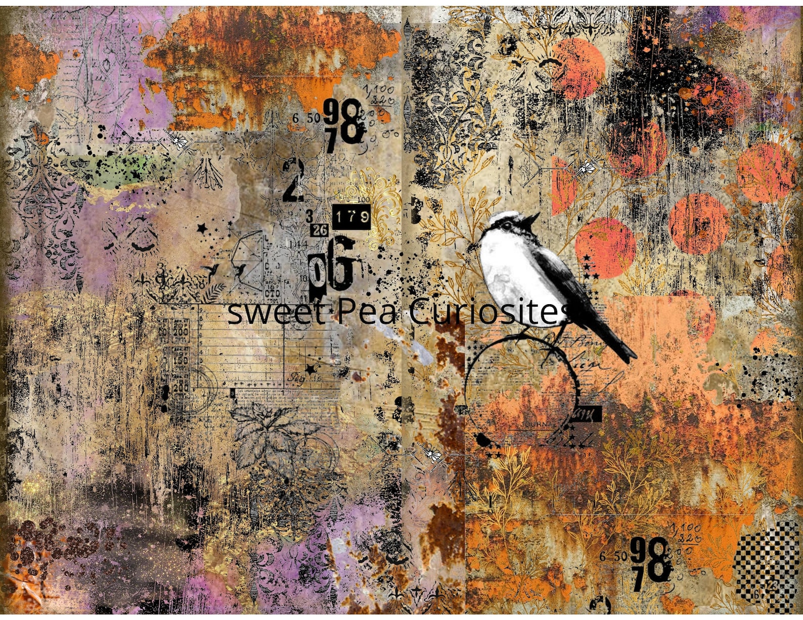 Vintage Grunge Paper Digital Download Printable Junk | Etsy