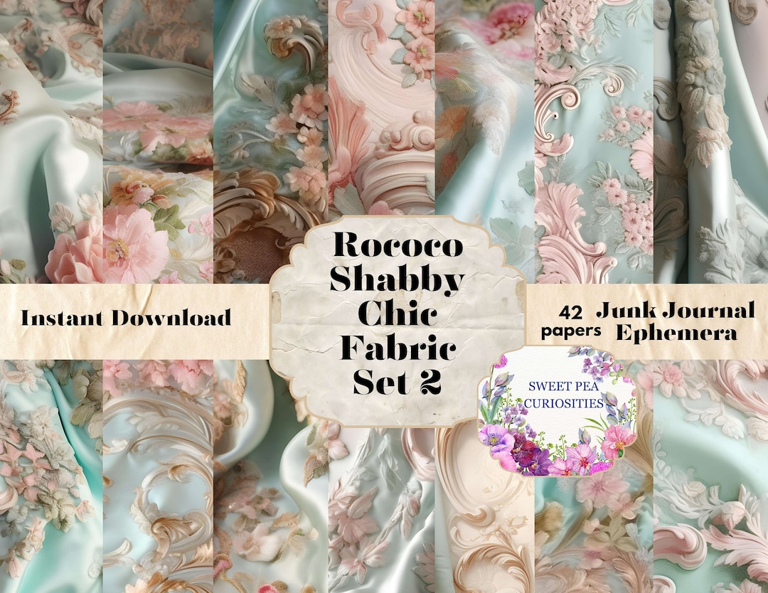 Rococo, Printable, Download, Digital, Junk Journal, Supplies, Shabby ...
