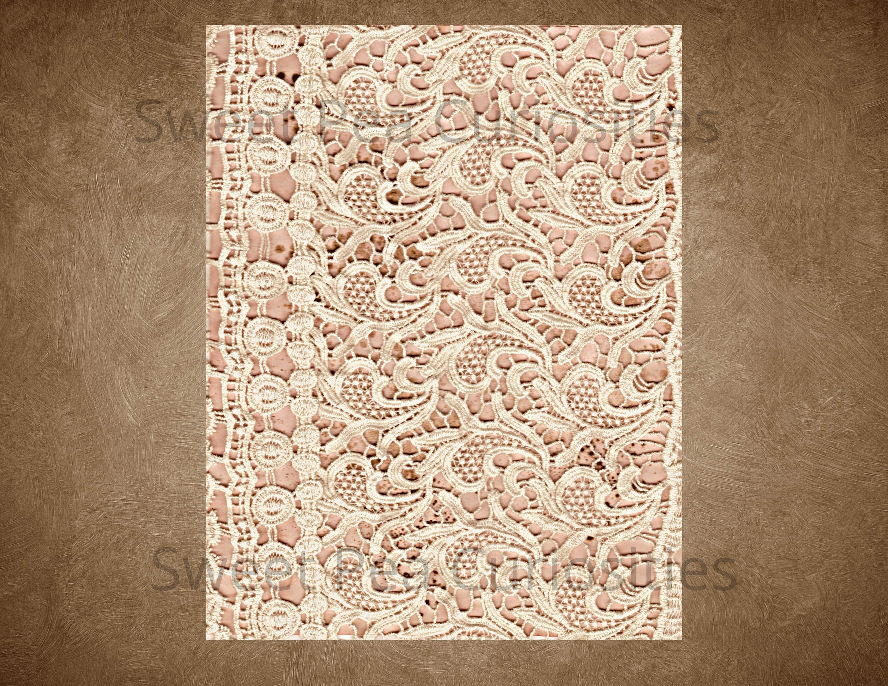 Vintage Lace Papers, Junk Journal, Ephemera, Mixed Media, Collage, Junk ...