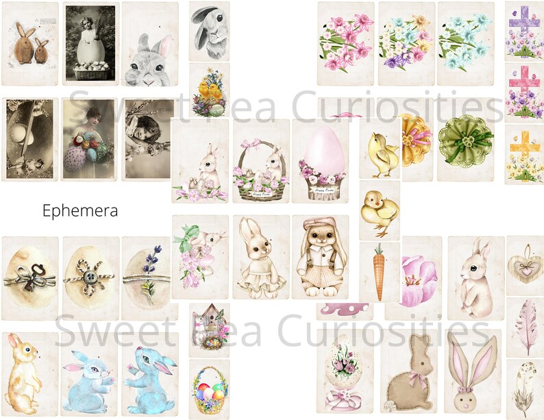 Easter Egg Pocket Cards, Digital, Download, Printable, Junk Journal ...