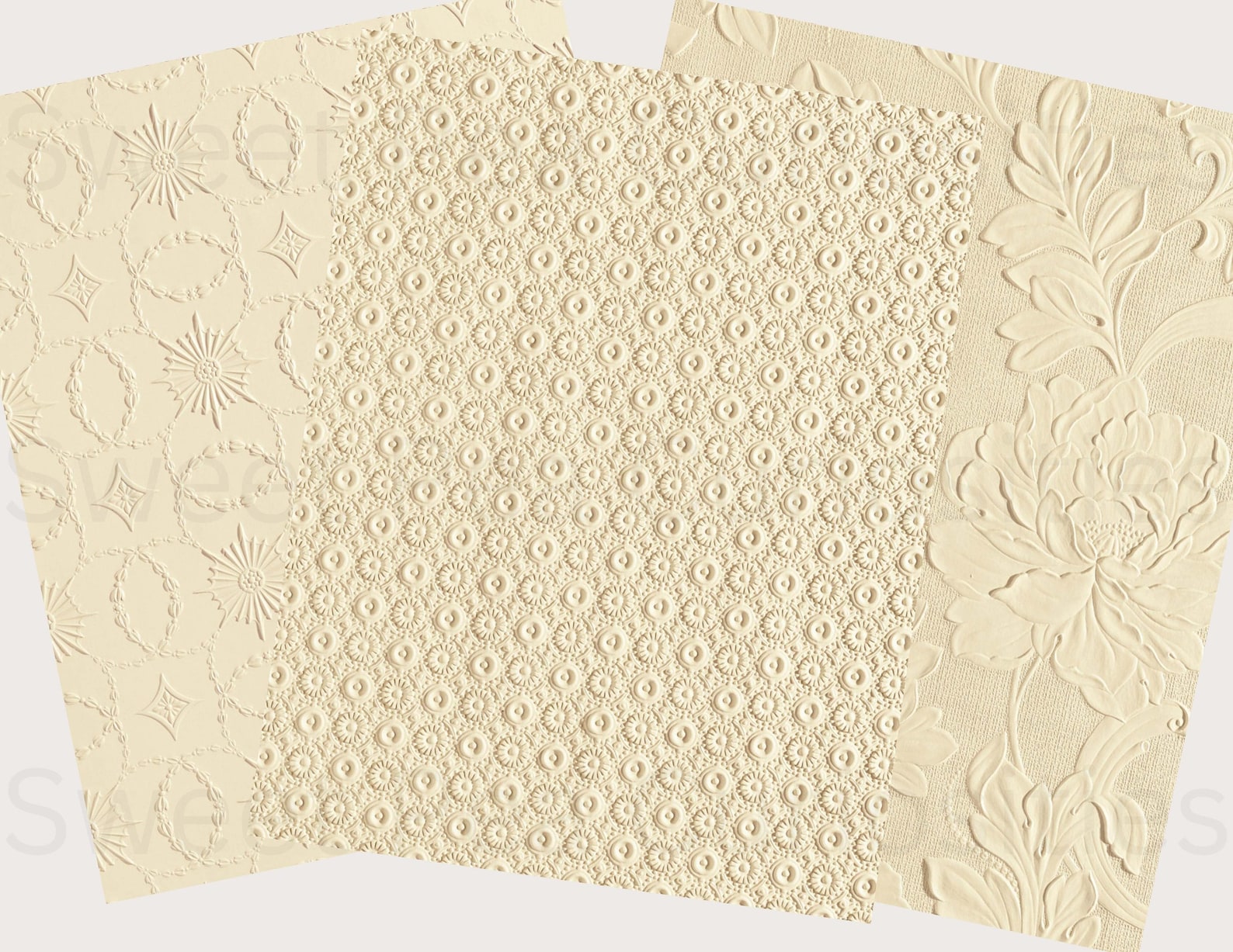 Embossed Vintage Papers Digital Download Printable Junk - Etsy