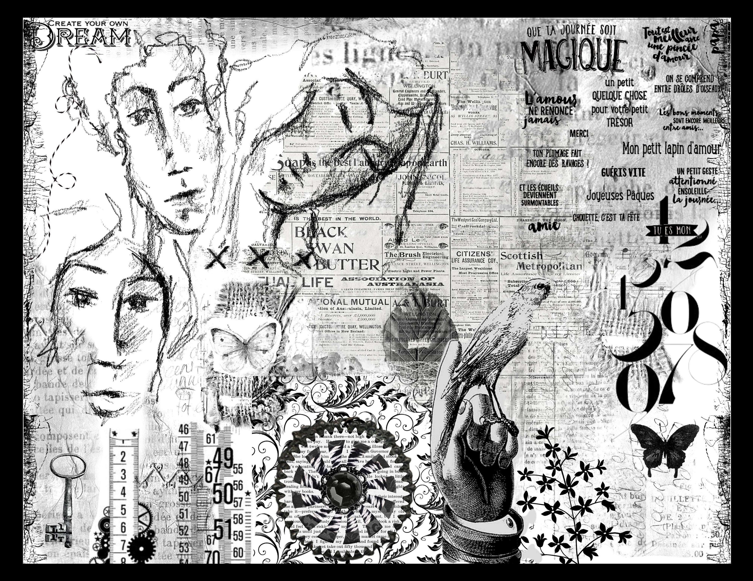 Junk Journal Collage Digital Download Printable Ephemera - Etsy