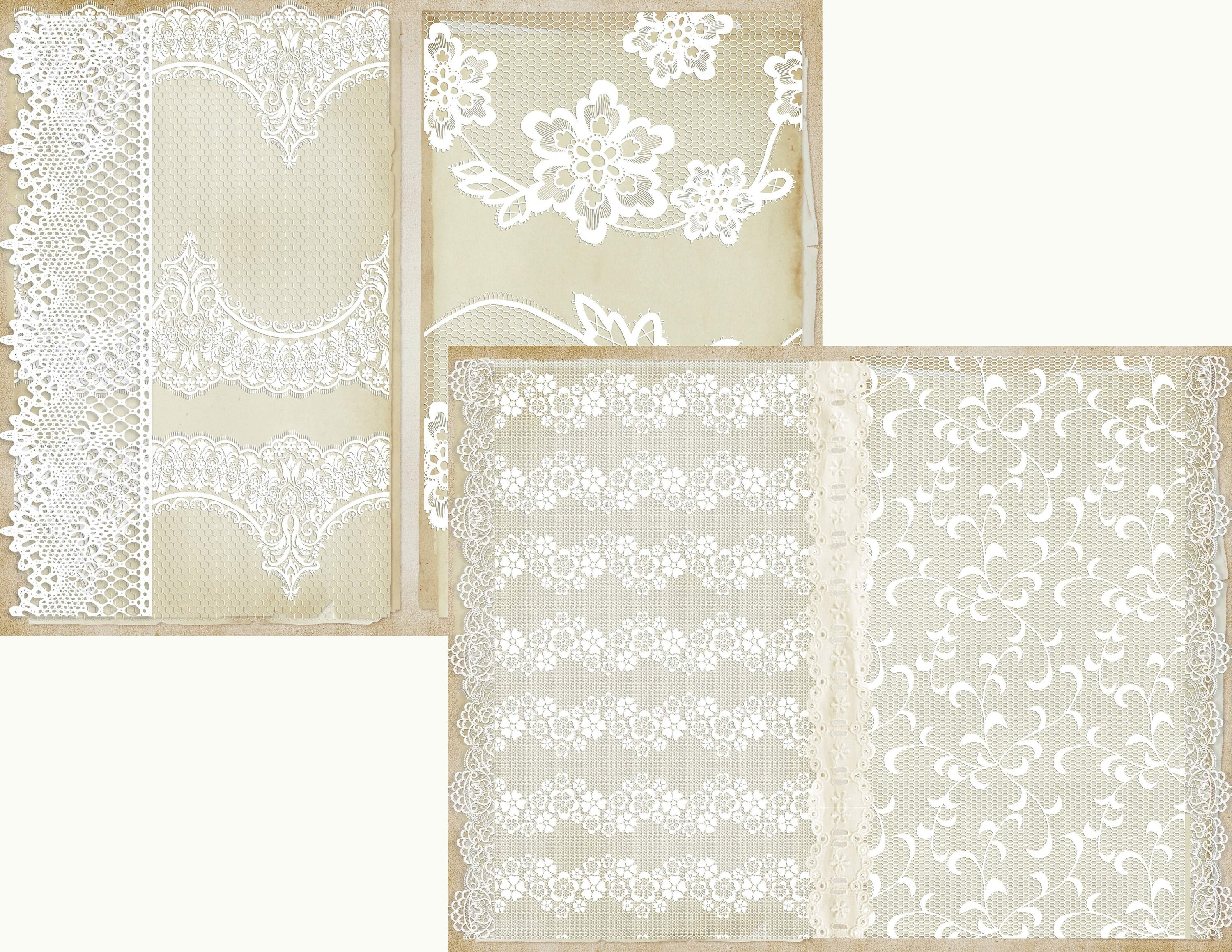 Ivory Lace Printable Digital Download Junk Journal - Etsy