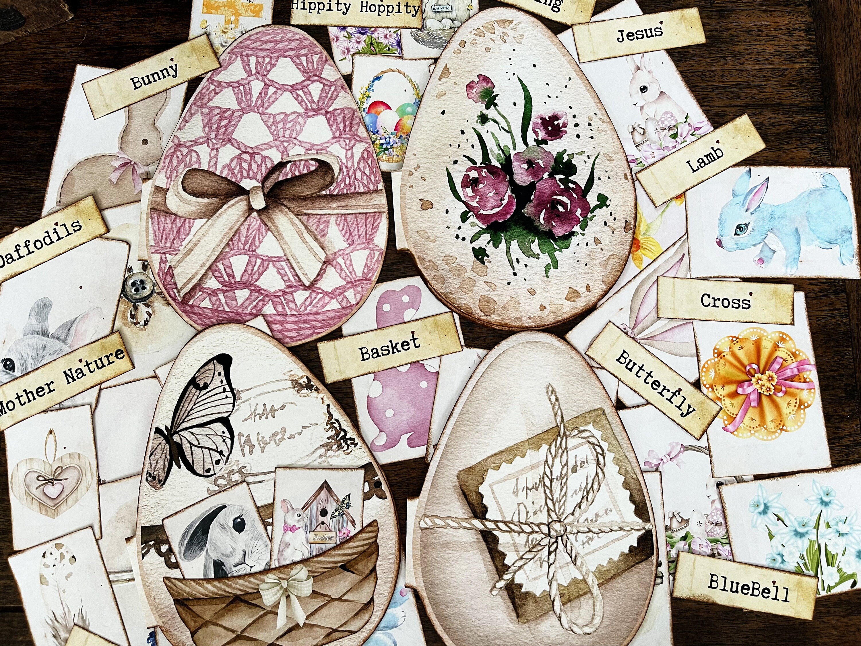 Easter Egg Pocket Cards Digital Download Printable Junk | Etsy