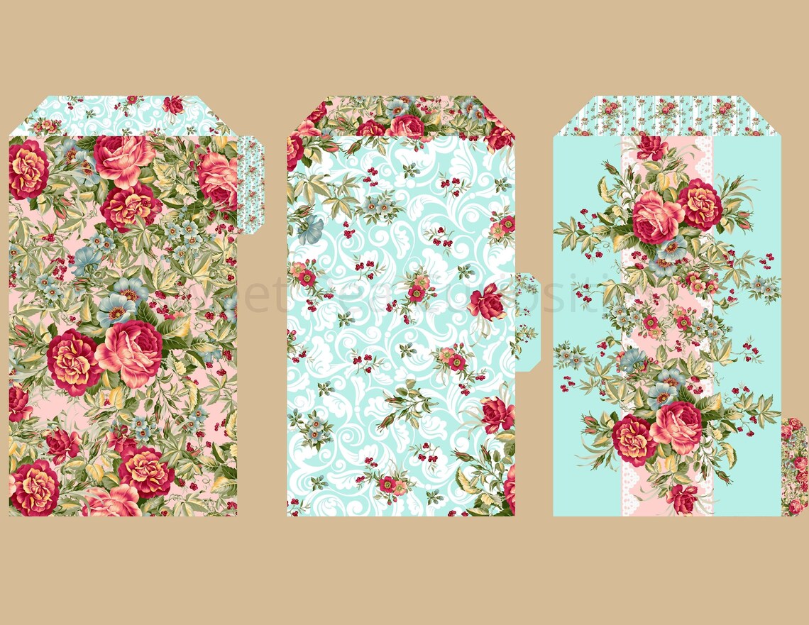 File Folder Tags Digital Download Printable Junk Journal - Etsy