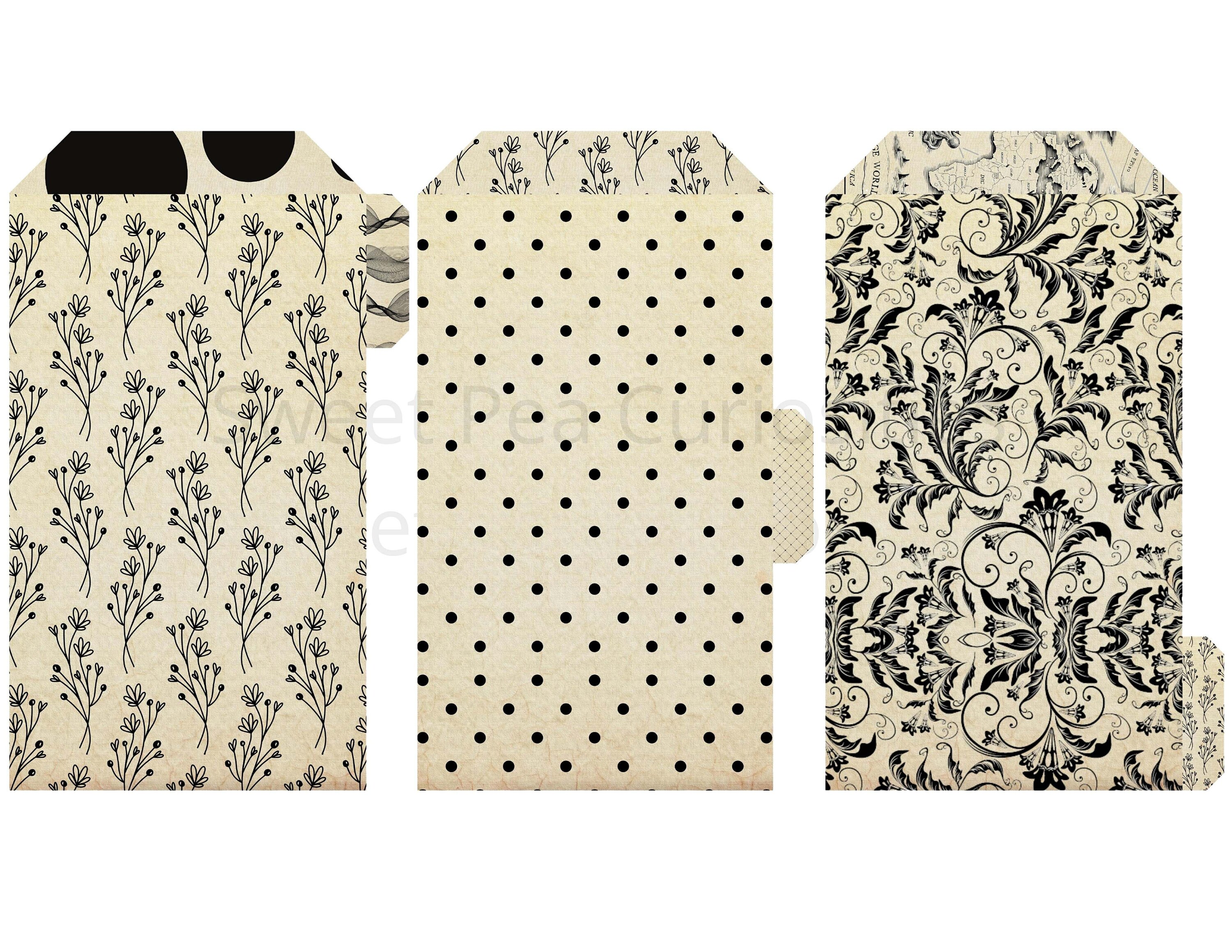 File Folder Tags Digital Download Printable Junk Journal - Etsy