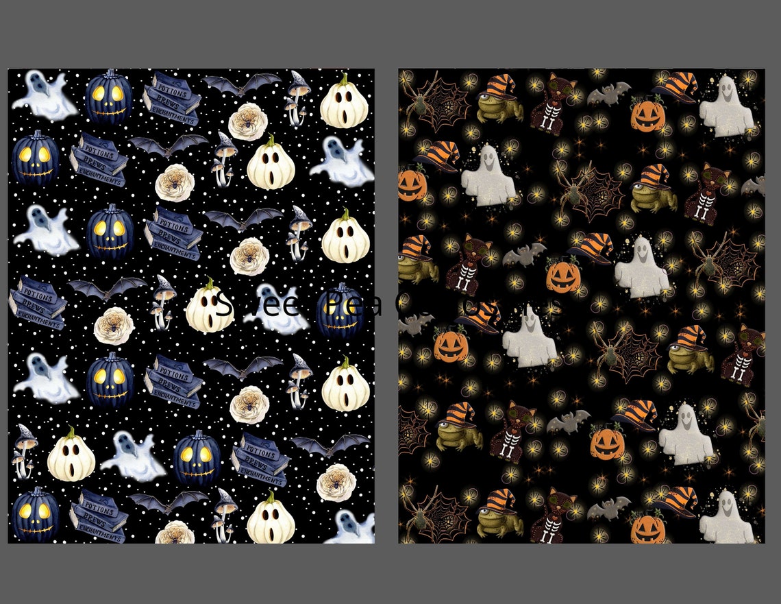 Halloween Paper Digital Download Printable Junk Journal - Etsy