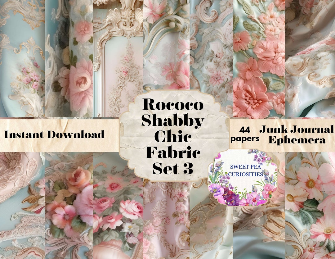 Rococo, Printable, Download, Digital, Junk Journal, Supplies, Shabby ...