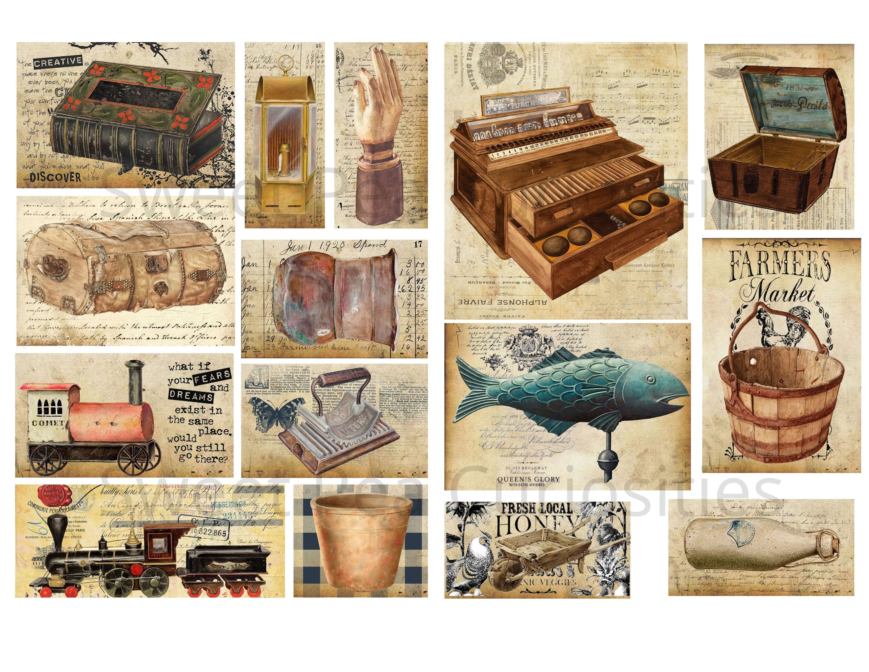 Vintage Ephemera Digital Download Printable Junk Journal - Etsy