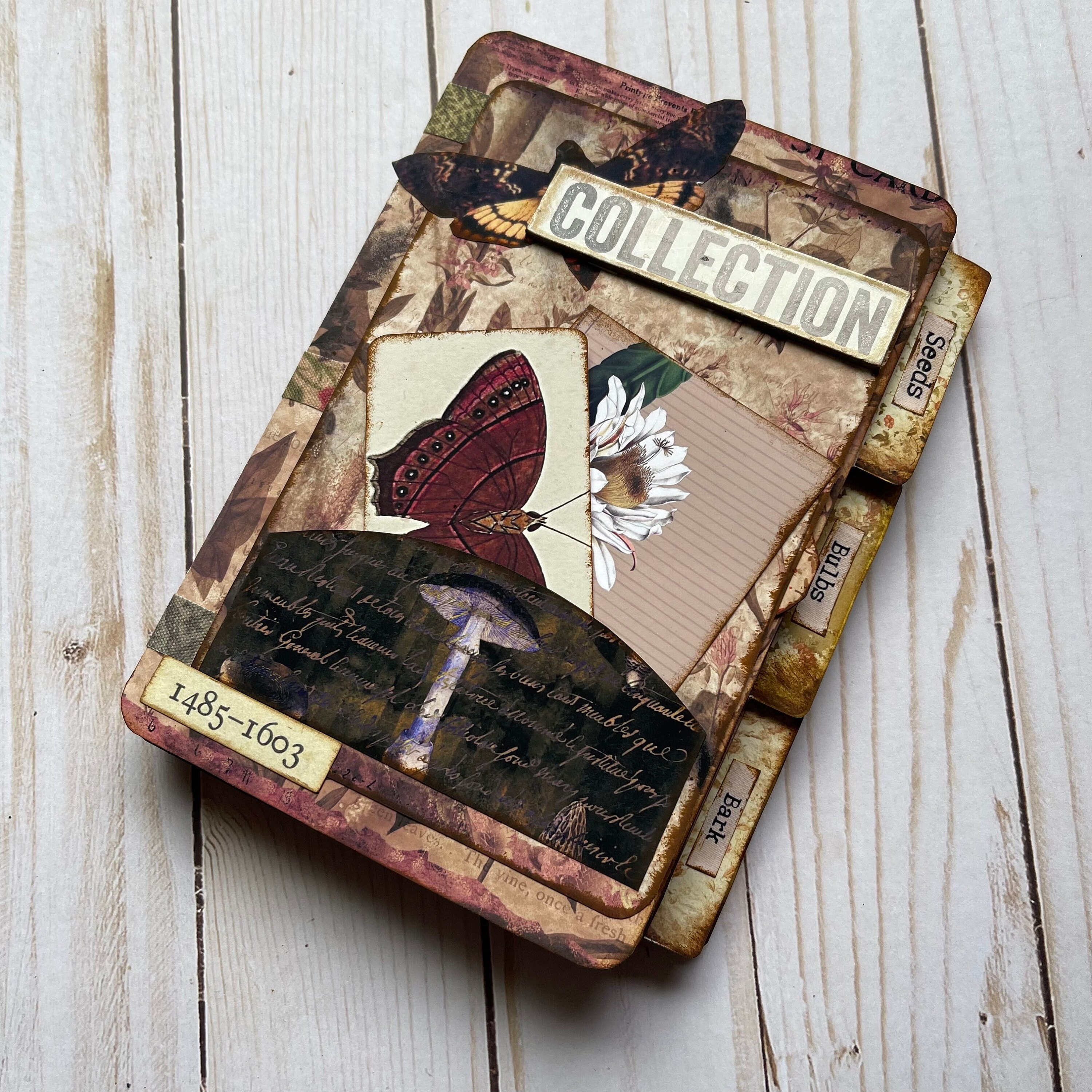 Junk Journal File Folders Botanical Digital Download - Etsy