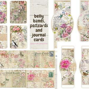 Junk Journal Kit, Vintage Flowers, Junk Journal Ephemera, Ephemera ...