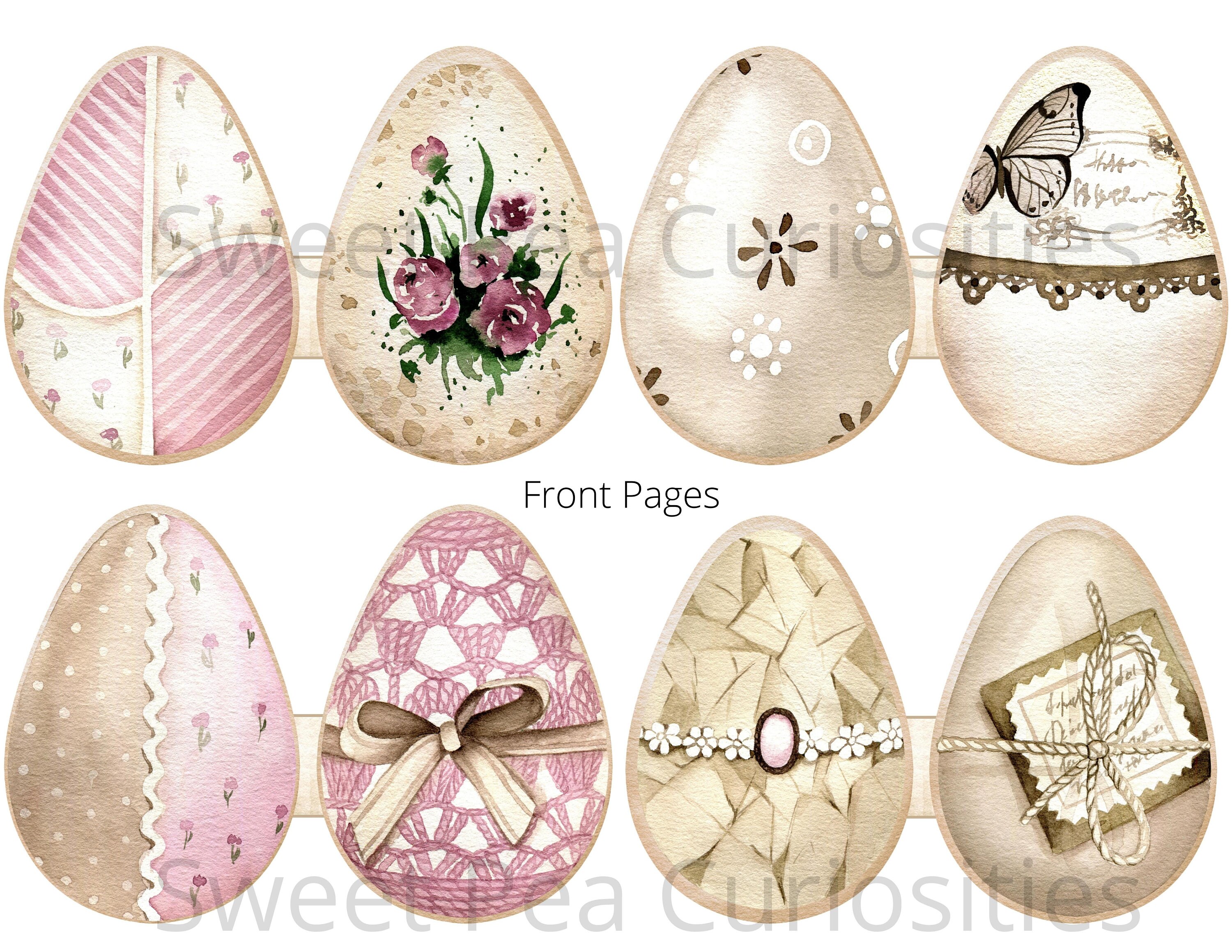 Easter Egg Pocket Cards Digital Download Printable Junk | Etsy