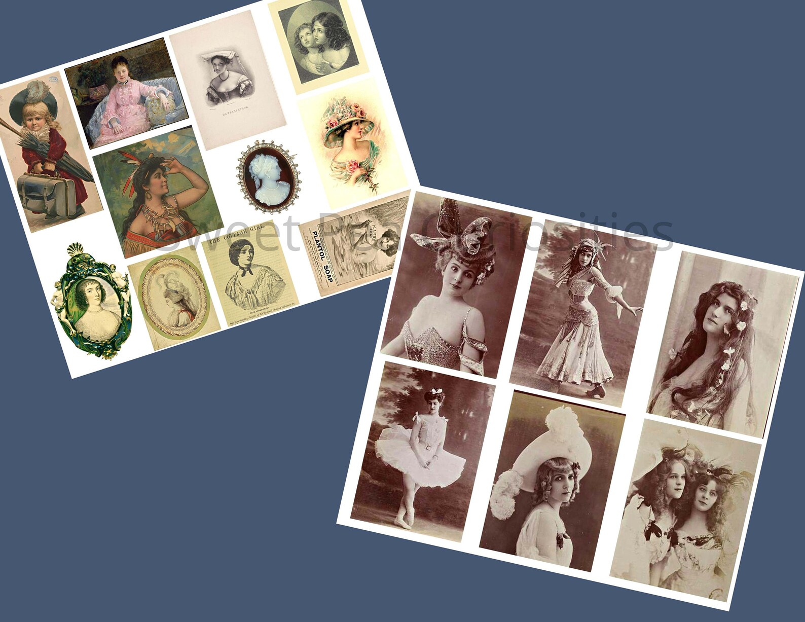 Ephemera Pretty Ladies Printable Digital Download Photos - Etsy