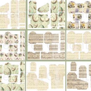 Printable, Easter, Digital, Download, Junk Journal Kit, Supplies ...