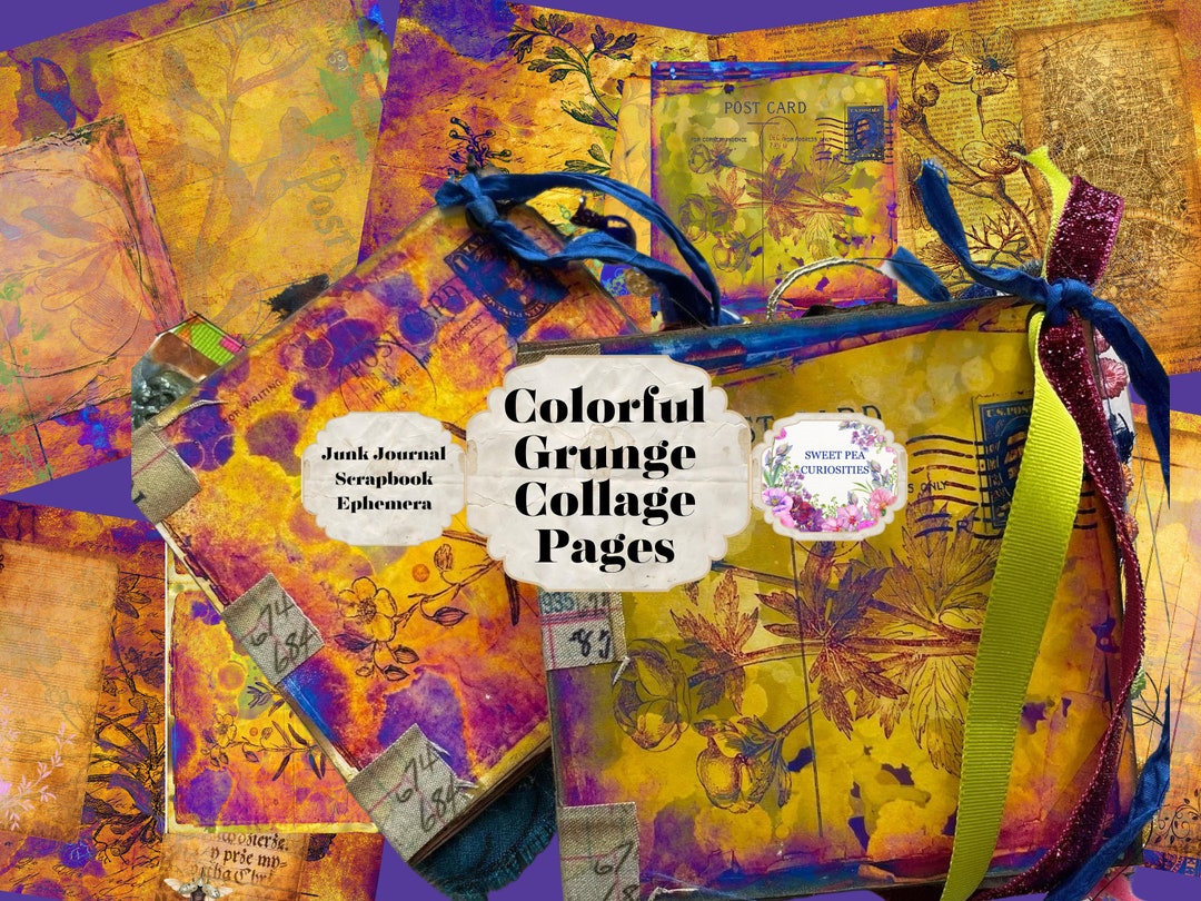 Collage Pages, Digital, Download, Printable, Junk Journal, Ephemera ...