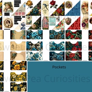 File Folders, Download, Printable, Victorian, Pockets, Tags, Kit ...