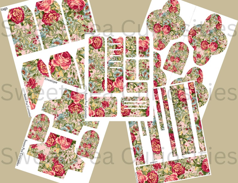 Junk Journal Ephemera Printable Digital Download Vintage - Etsy