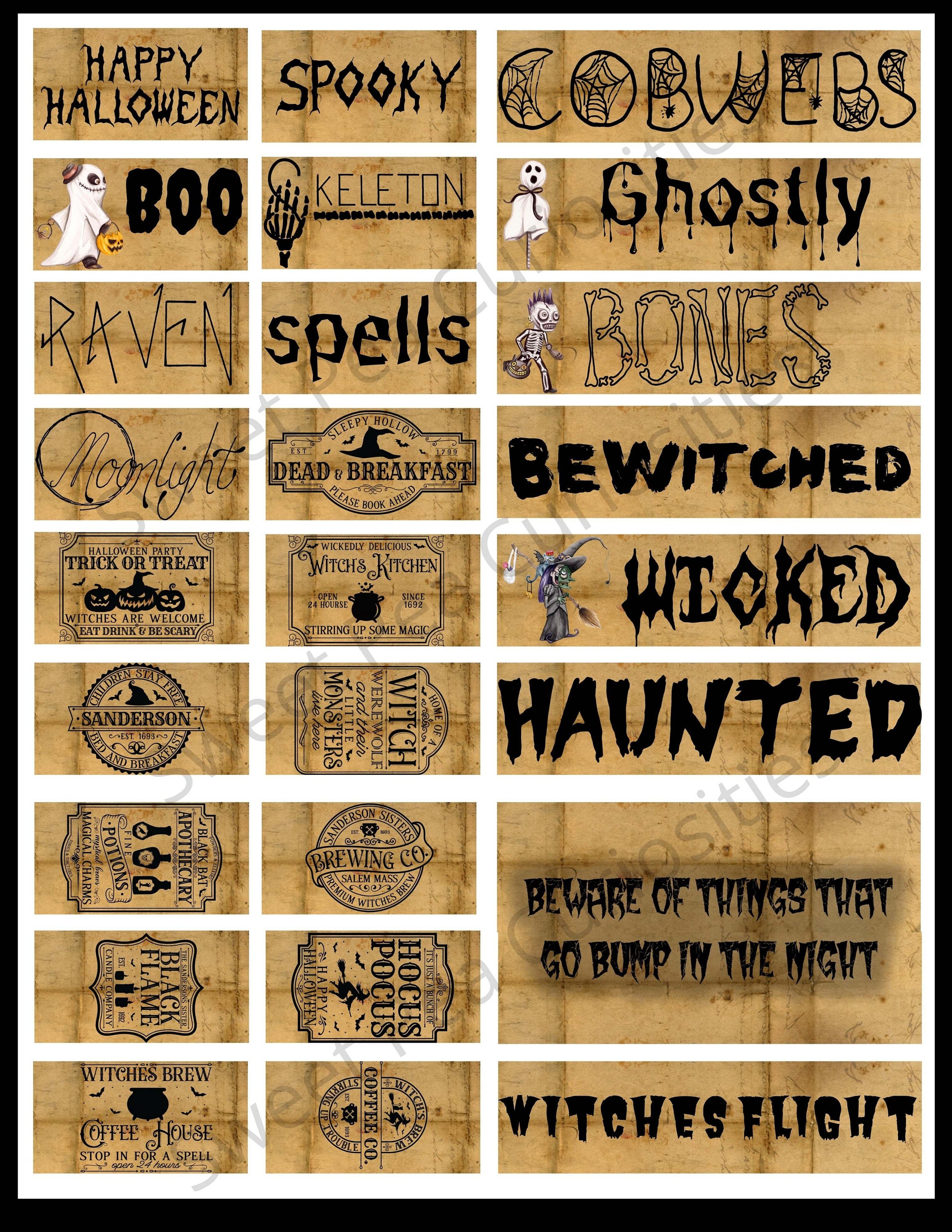 Halloween Quotes Digital Download Printable Junk - Etsy