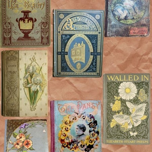 16 Old Book Covers, Journal Page, Vintage, Junk Journal, Scrapbook ...