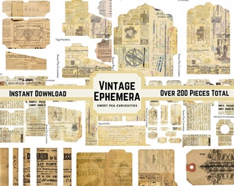 Vintage Paper Digital Download Printable Junk Journal - Etsy