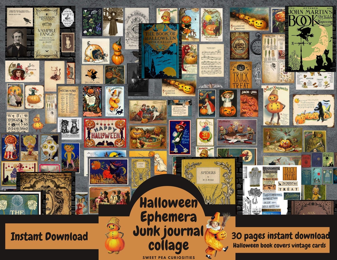 Junk Journal Kit Collage Paper Junk Journal Mixed Media - Etsy