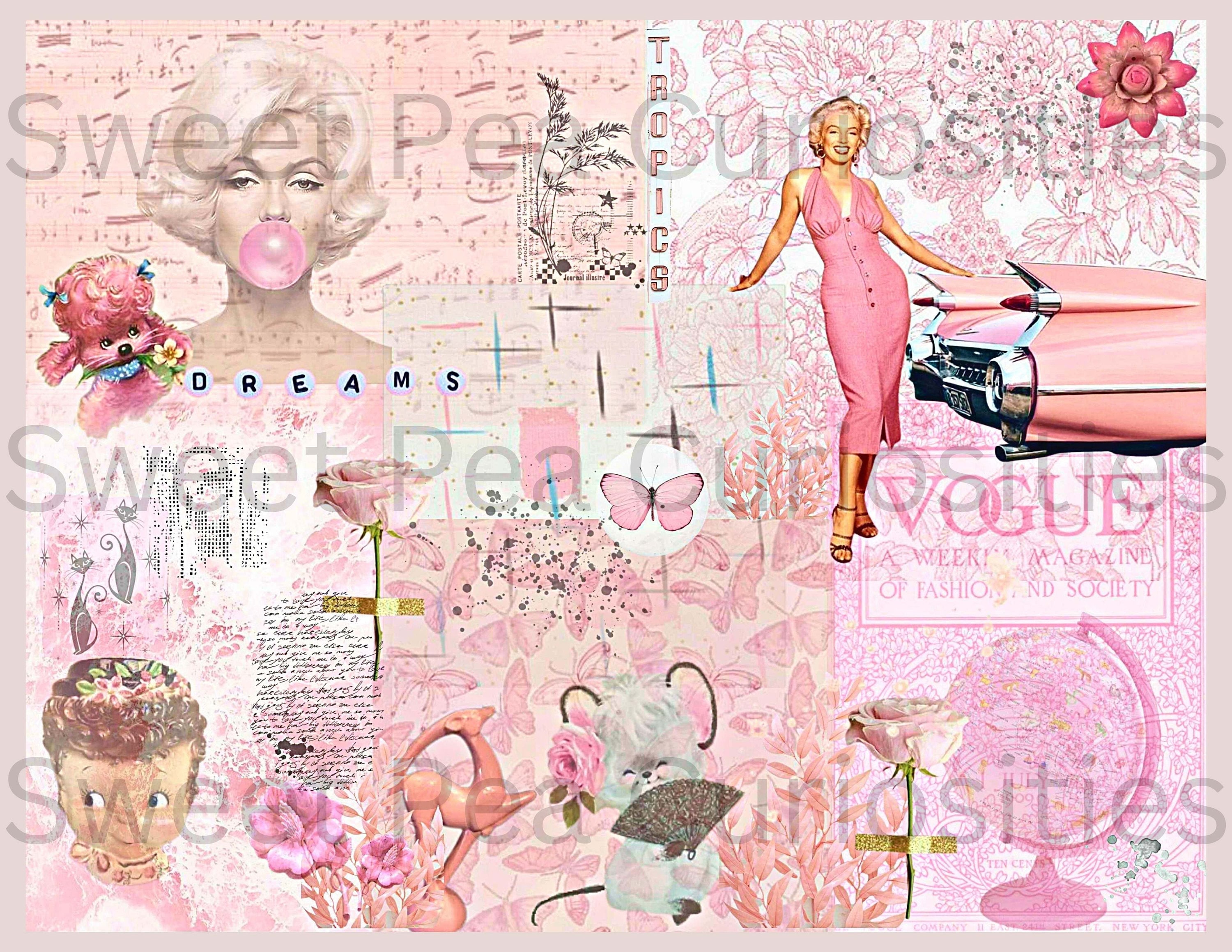 1950's Junk Journal, Kit, Digital, Download, Printable, Collage ...