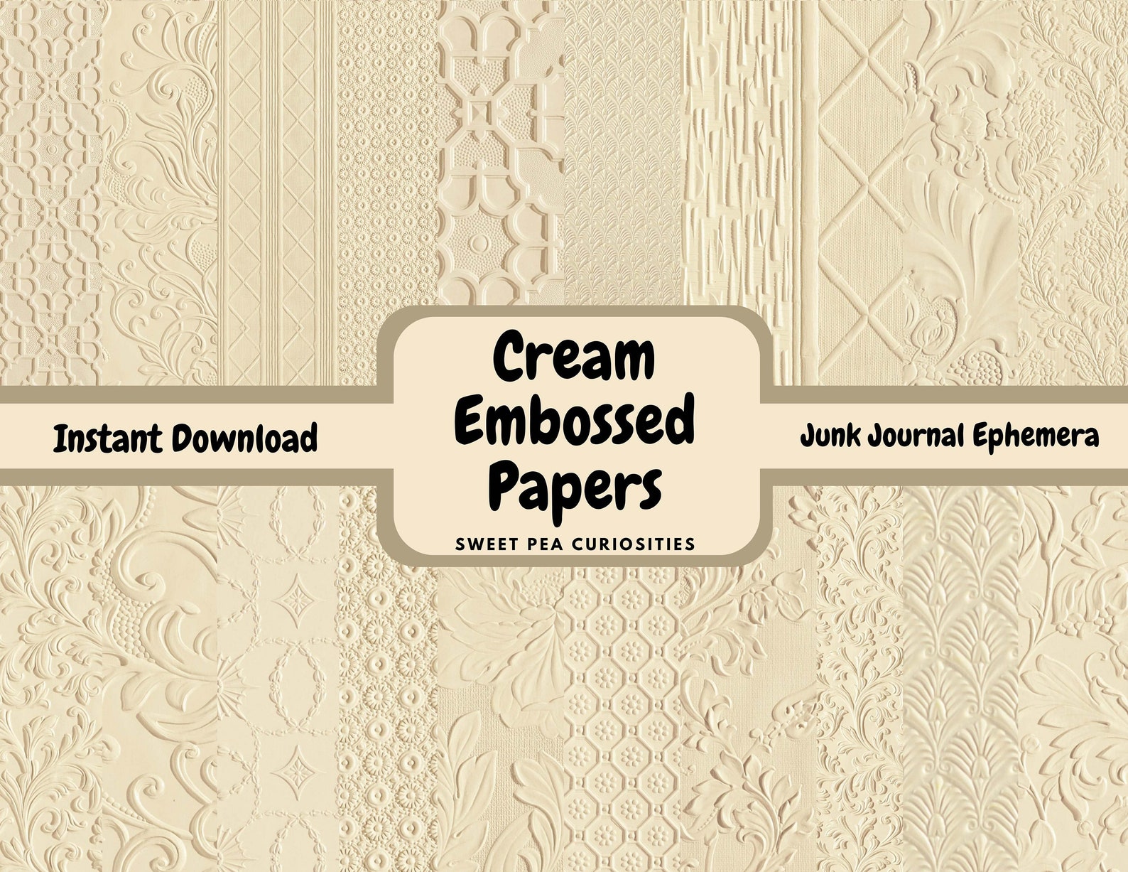 Embossed Vintage Papers Digital Download Printable Junk - Etsy
