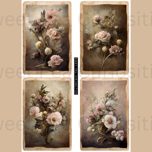 Printable, Download, Digital, Flowers, Floral, Junk Journal, Supplies ...