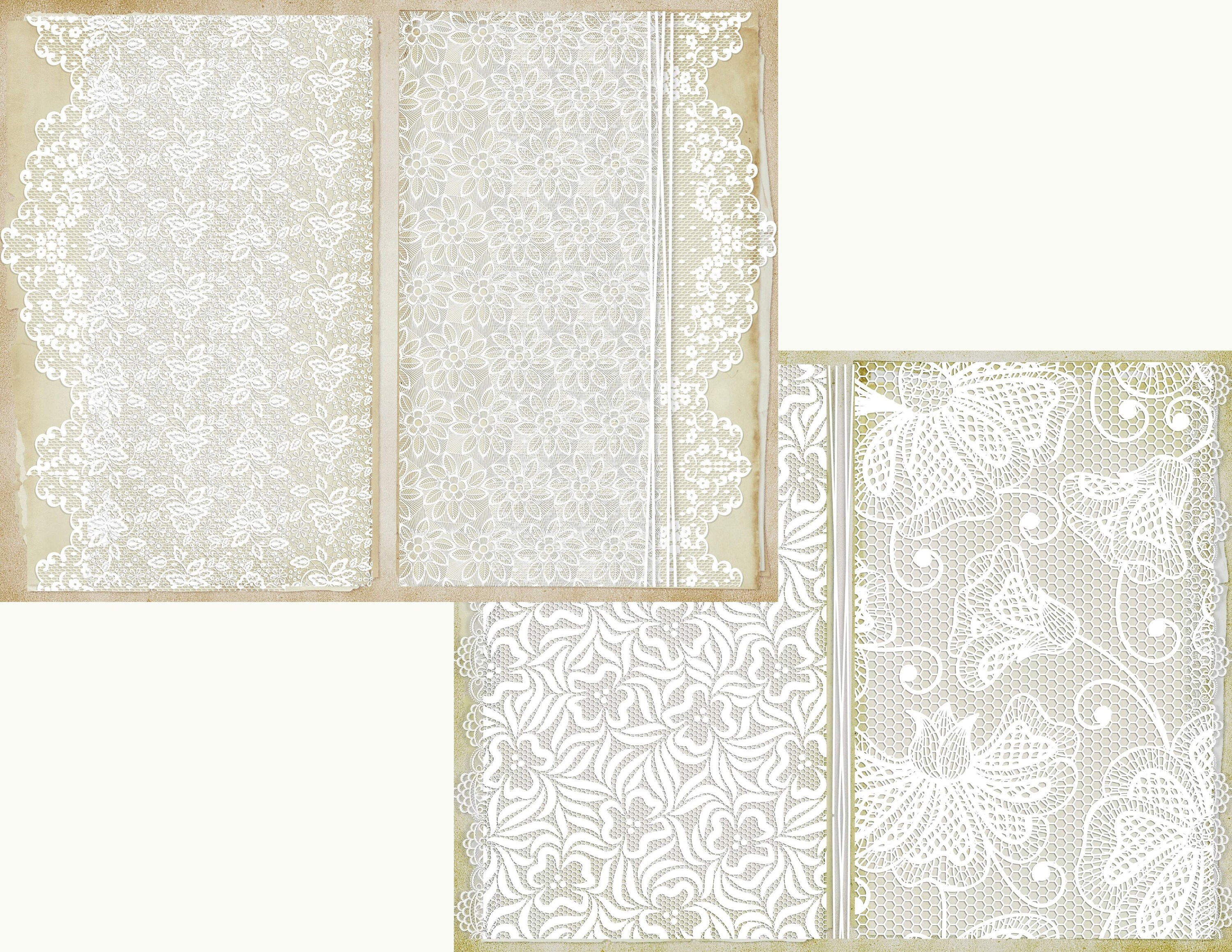 Ivory Lace Printable Digital Download Junk Journal - Etsy