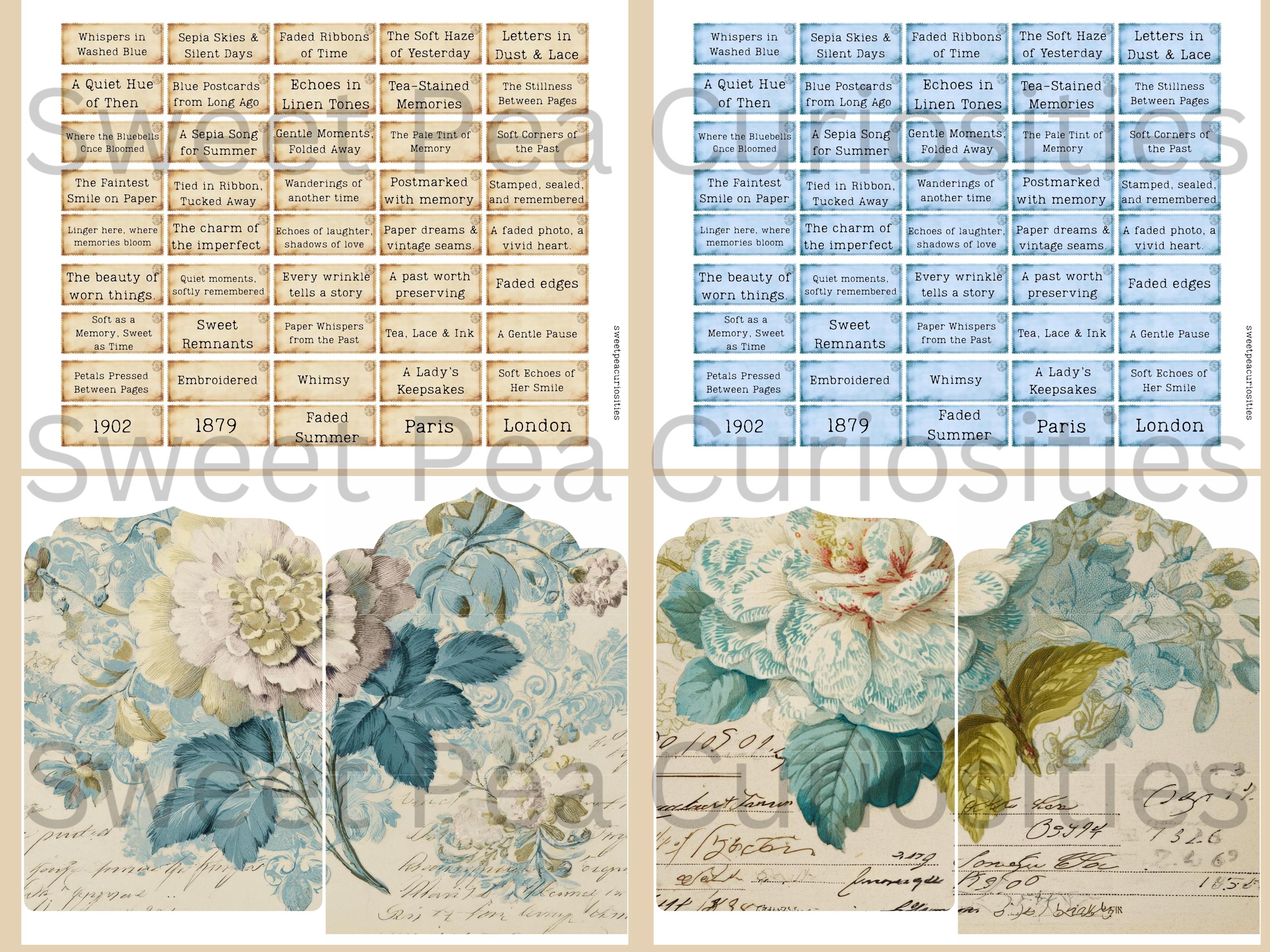 Vintage Scrapbook, Junk Journal Kit, Digital, Download, Printable, Junk ...