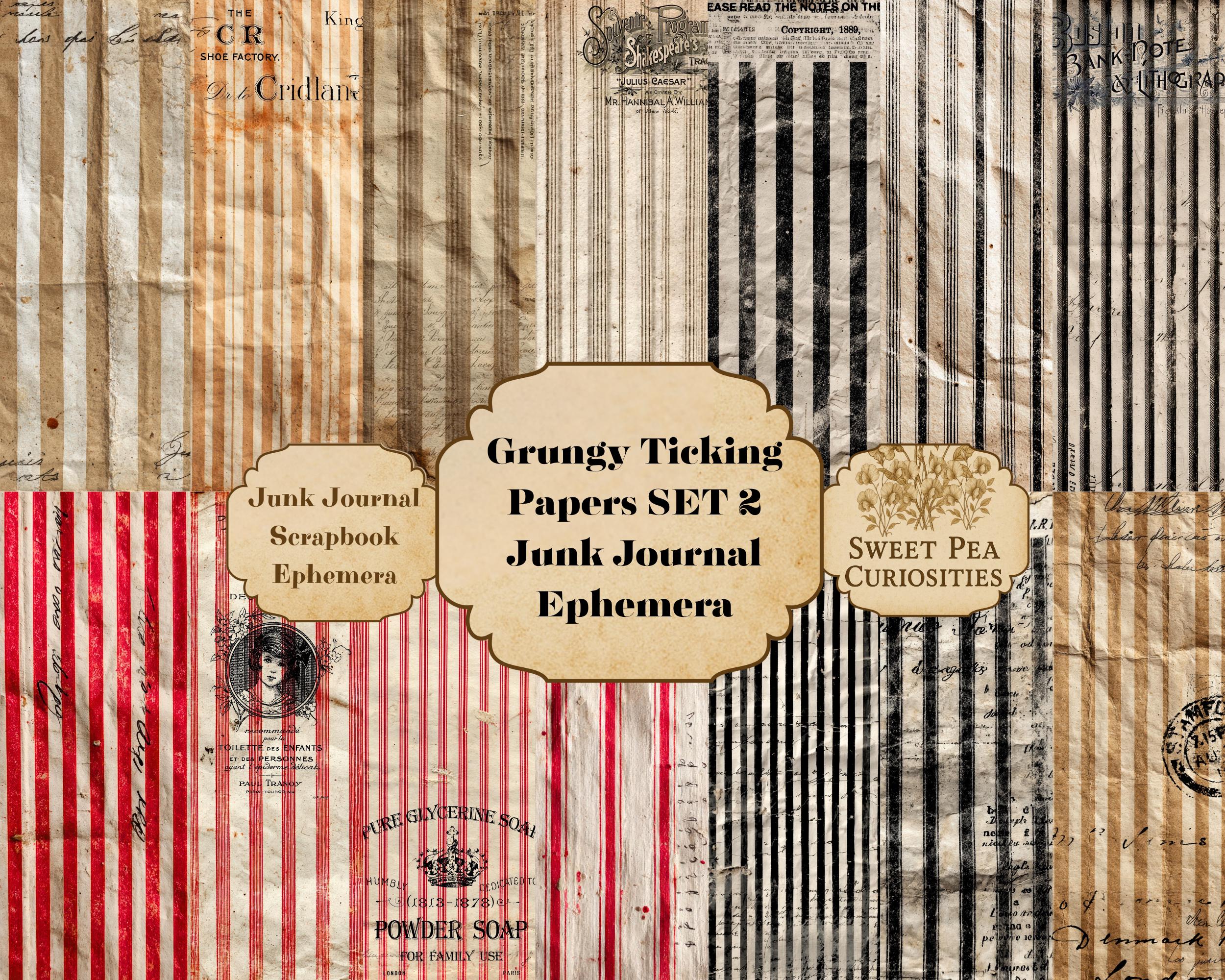 Junk Journal, Digital, Download, Printable, Junk Journal Kit, Collage ...