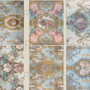 Rococo, Printable, Download, Digital, Junk Journal, Supplies, Shabby ...