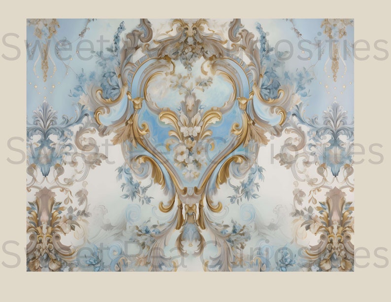 Rococo, Printable, Download, Digital, Junk Journal, Supplies, Shabby ...