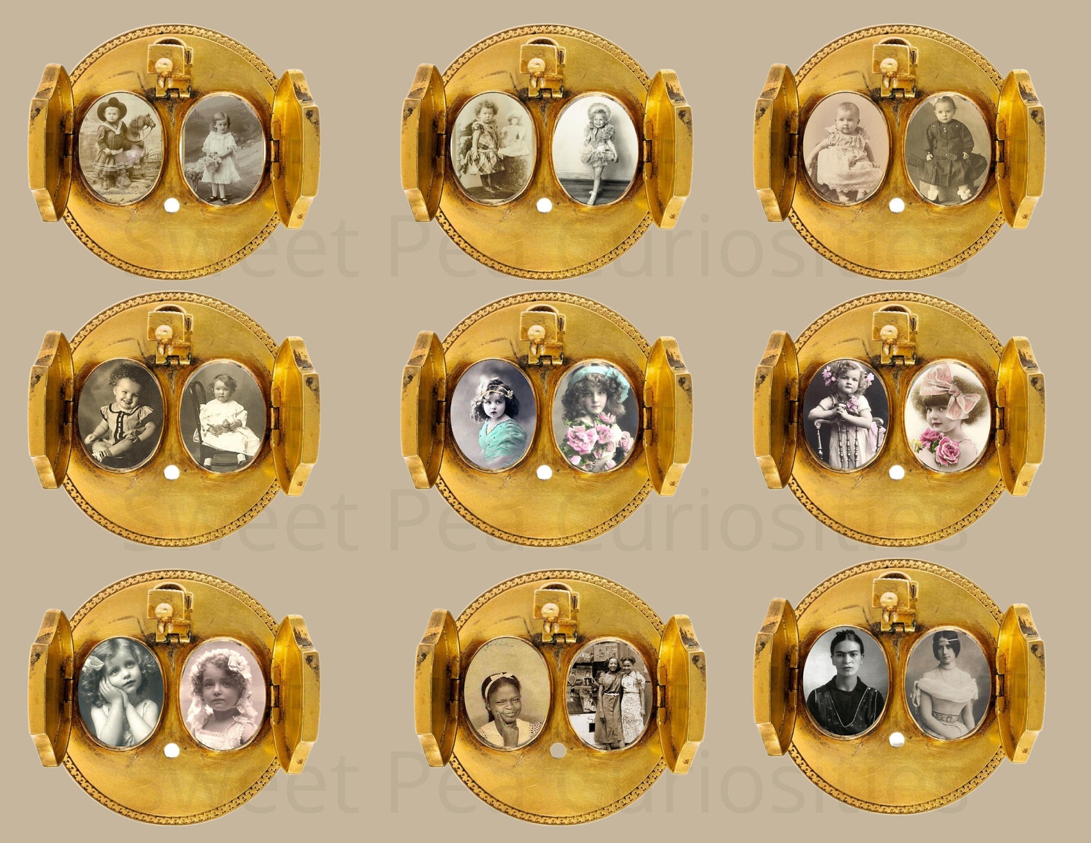 Vintage Photo Cases Gold Digital Download Printable - Etsy