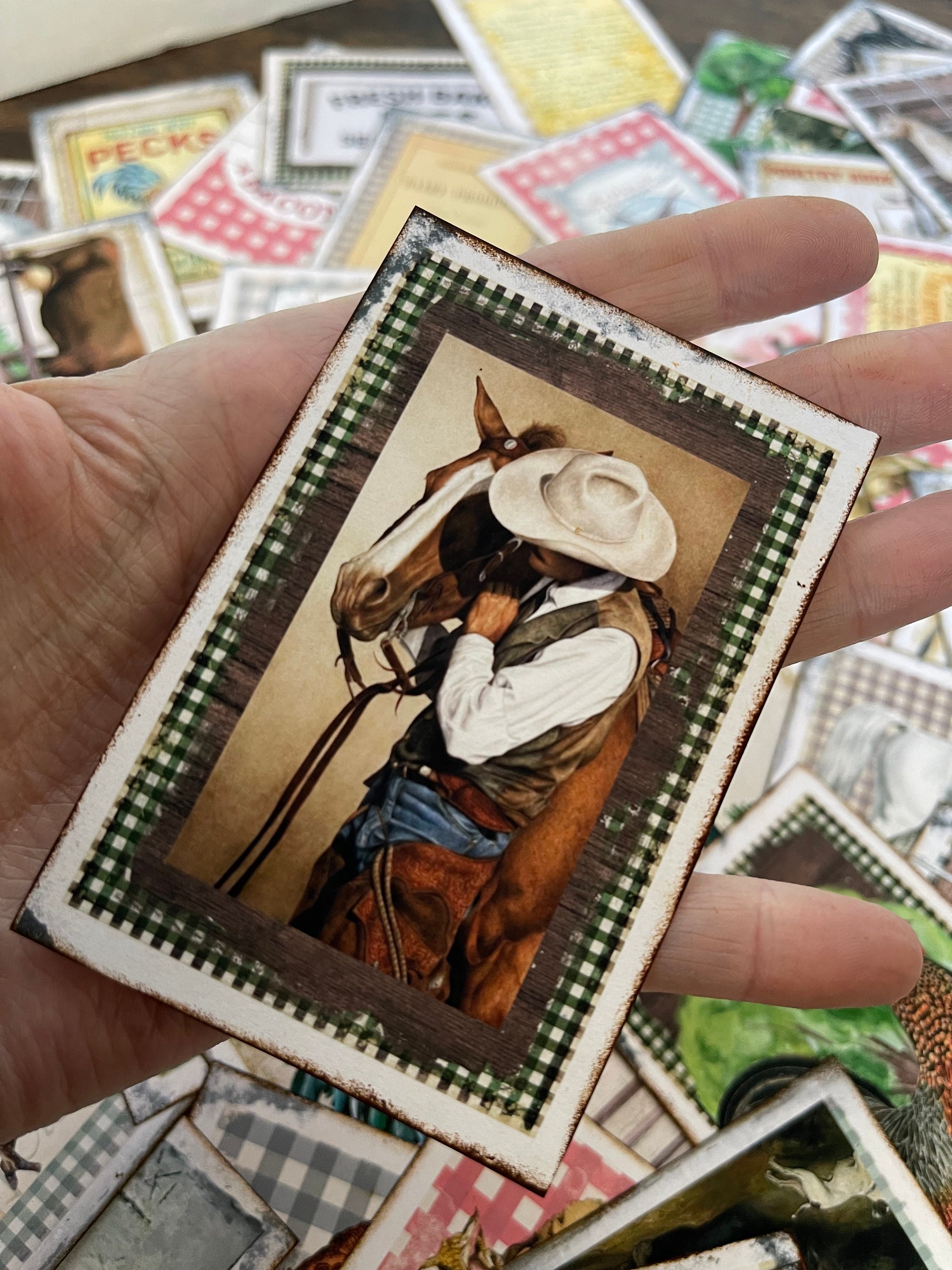 80 Cards Country Farm Junk Journal Cards Ephemera Horses - Etsy