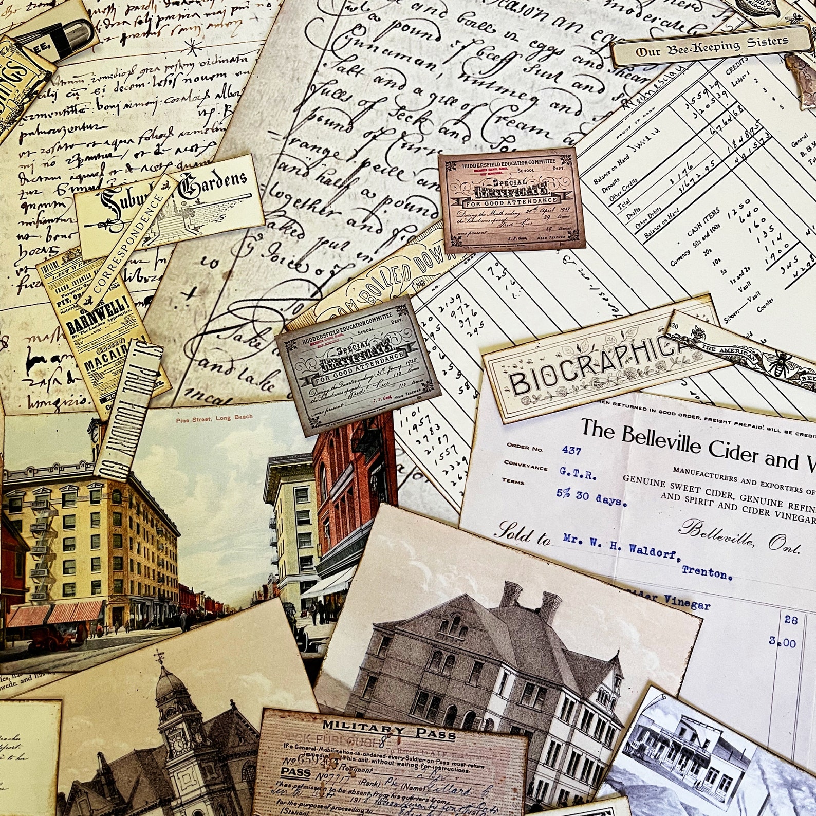 Junk Journal Kit Collage Paper Junk Journal Mixed Media - Etsy