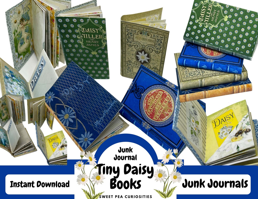 Tiny Books, Book Covers, Junk Journal, Mixed Media, Collage, Scrapbook ...