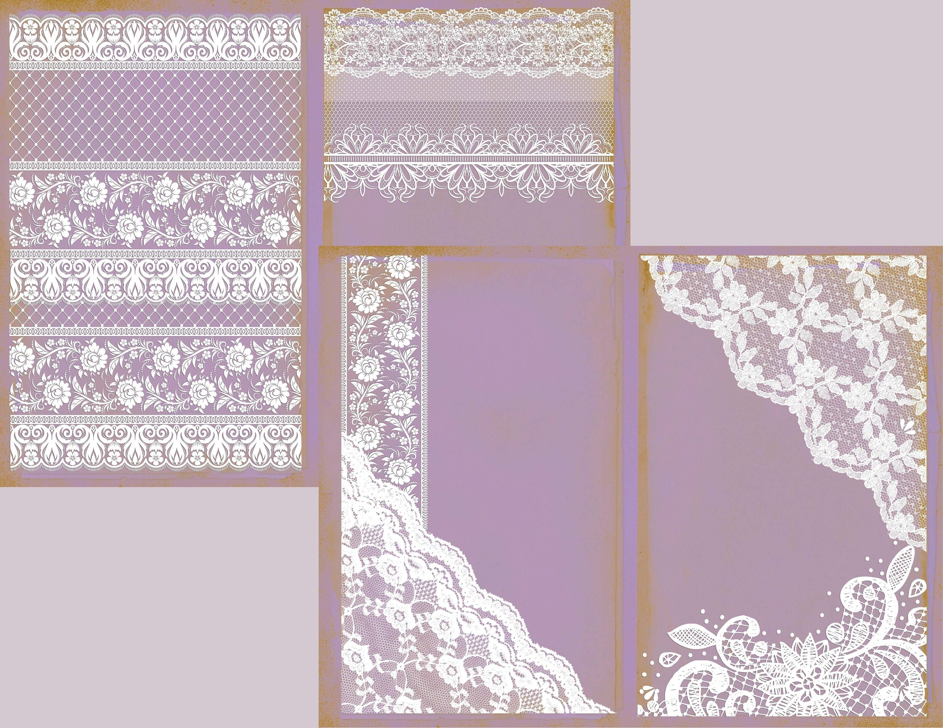 Lavender Lace Printable Digital Download Junk Journal | Etsy