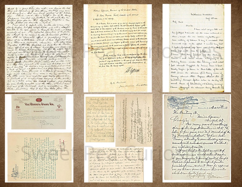 84 Vintage, Letters, Telegrams, Junk Journal Ephemera, Junk Journals ...