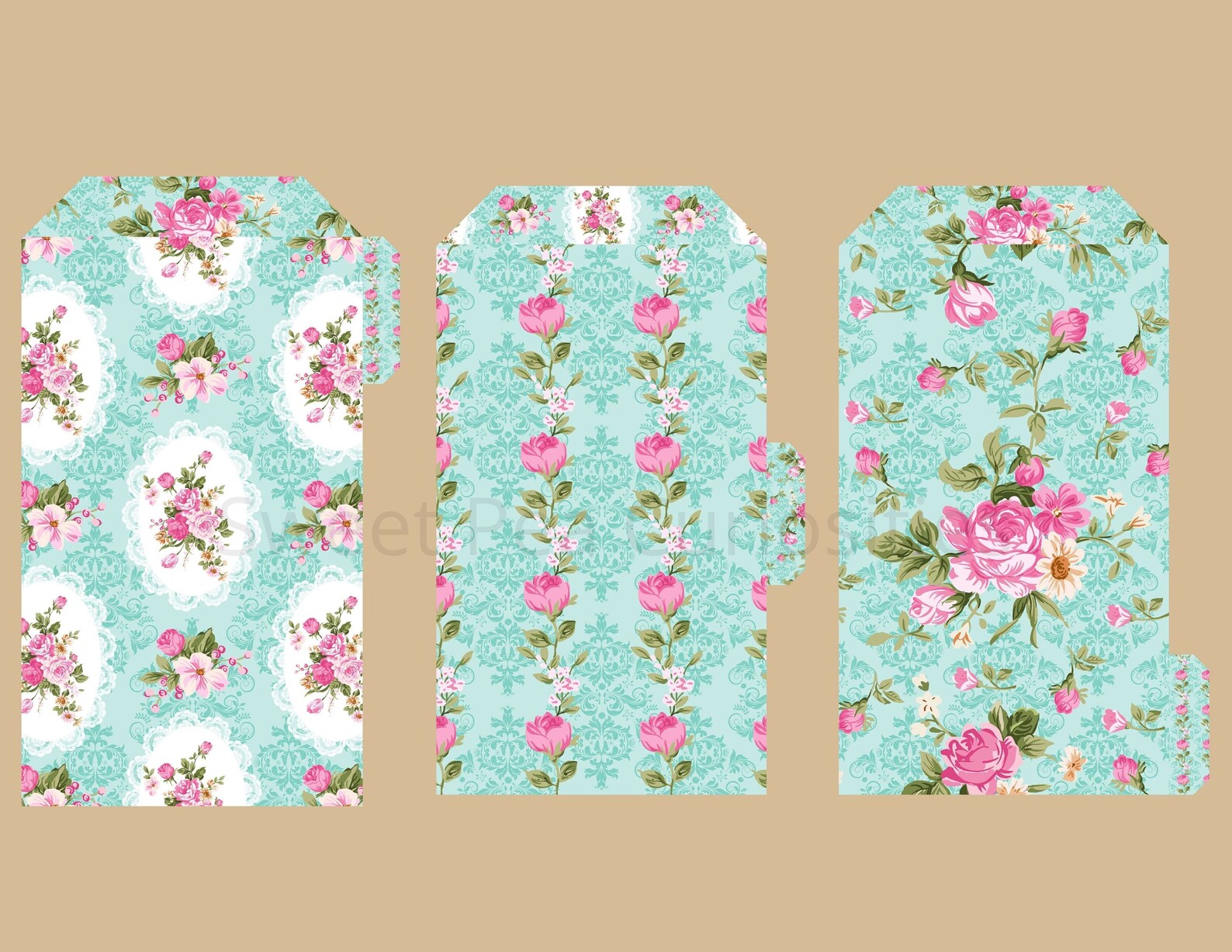 File Folder Tags Digital Download Printable Junk Journal - Etsy