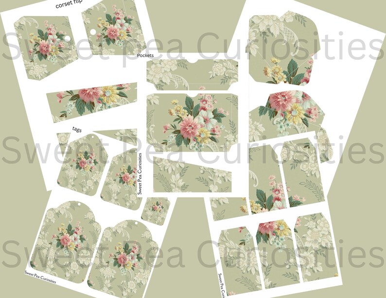 Junk Journal Ephemera Printable Digital Download Vintage - Etsy