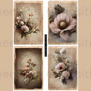 Printable, Download, Digital, Flowers, Floral, Junk Journal, Supplies ...