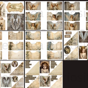 Heavenly Angel ,paper, File Folders, Pockets, Tags, Kit, Digital ...