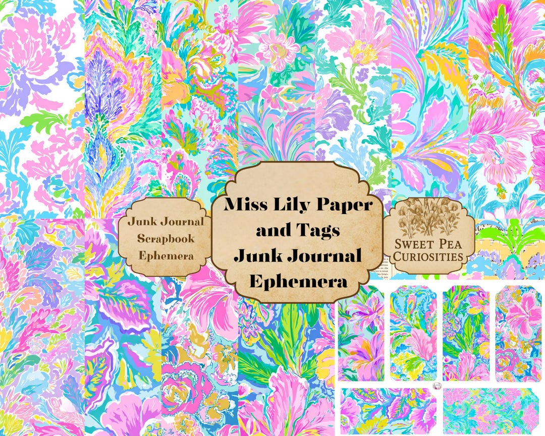Junk Journal, Digital, Download, Printable, Junk Journal Kit, Collage ...