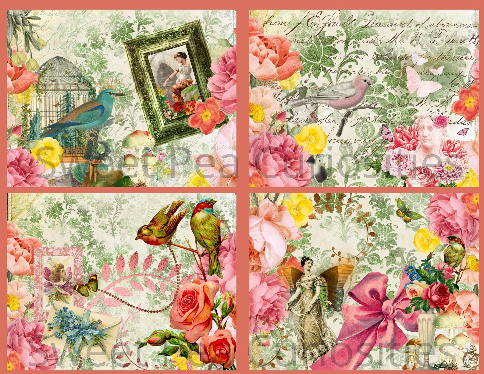 Junk Journal Kit Collage Paper Junk Journal Mixed Media - Etsy