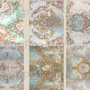 Rococo, Printable, Download, Digital, Junk Journal, Supplies, Shabby ...