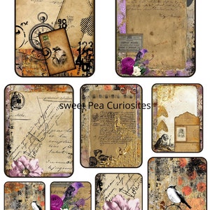 Vintage Grunge Paper, Digital, Download, Printable, Junk Journal, Tags ...