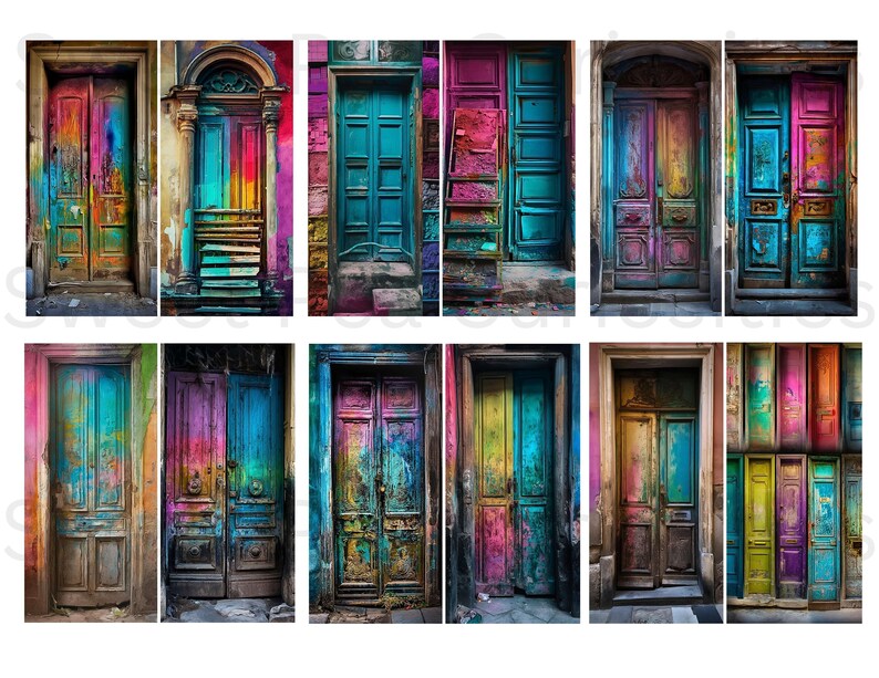 Junk Journal, Printable, Download, Digital, Art, Doors, Supplies, Kit ...