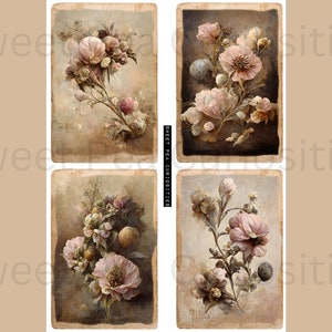 Printable, Download, Digital, Flowers, Floral, Junk Journal, Supplies ...