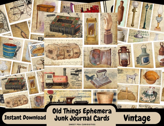Vintage Ephemera Digital Download Printable Junk Journal - Etsy